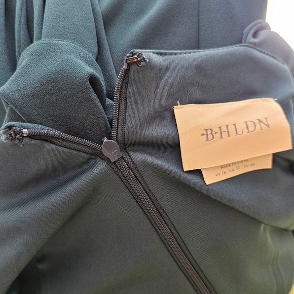 BHLDN | Dresses | Bhldn Womens Danica Tie Back Teal Sleeveless Sheath ...